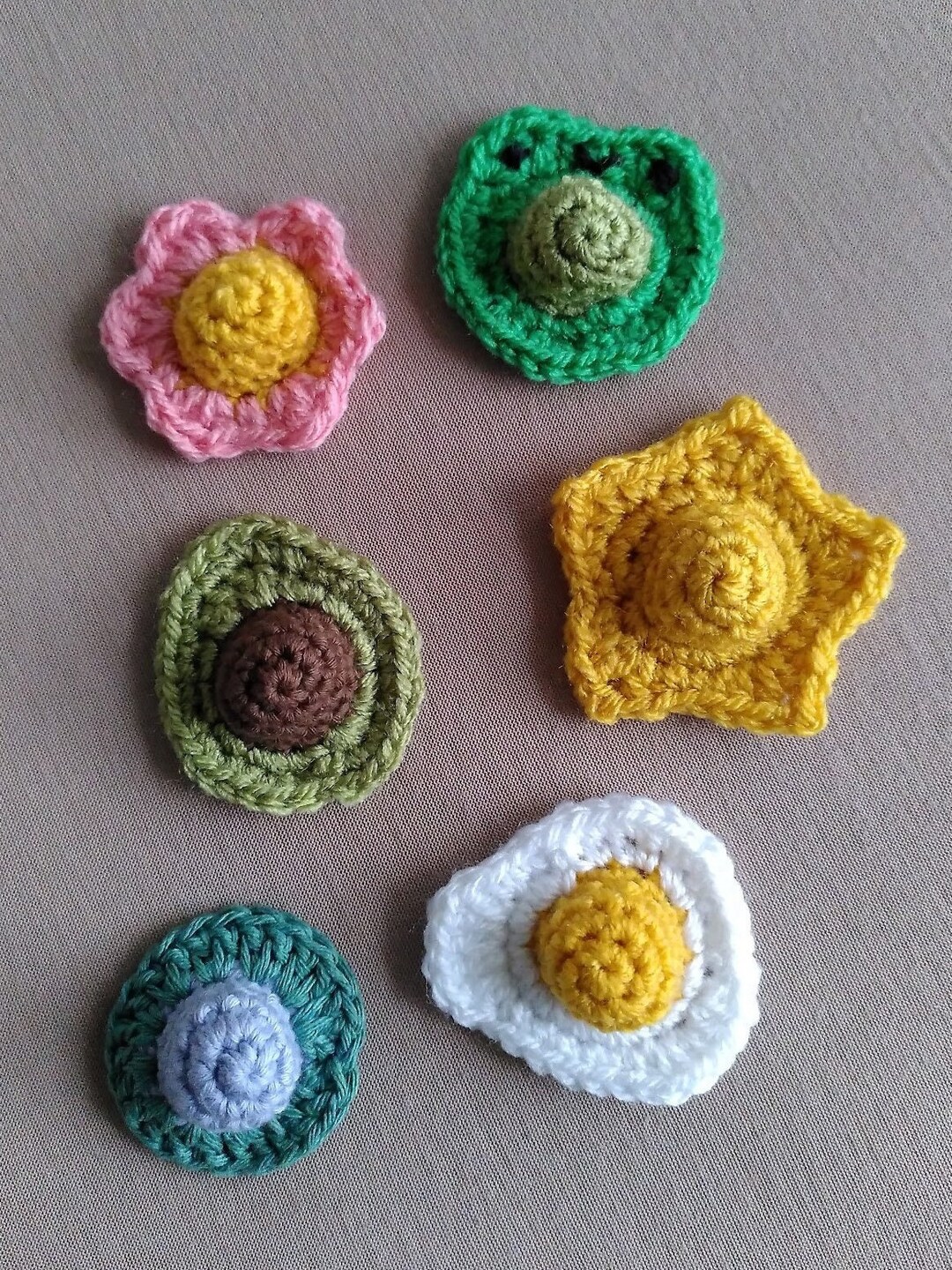 Mini Dimple Pop Crochet Fidget Toy for Stress Relief. Different Shapes ...
