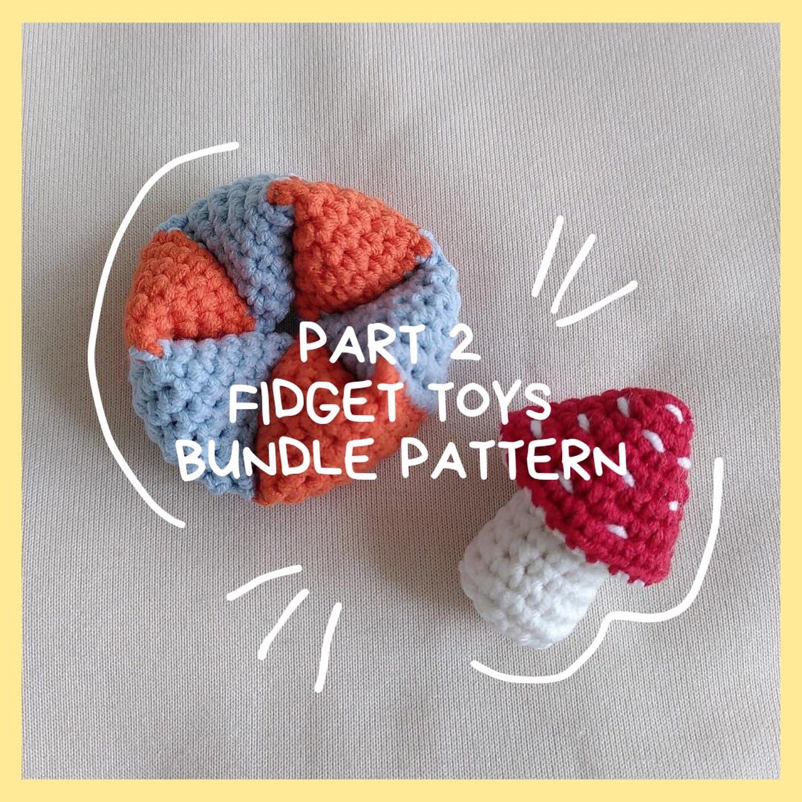Crochet Fidget Toy PART 2 Pattern Bundle, Includes 2 Fidgets to Make - Etsy
