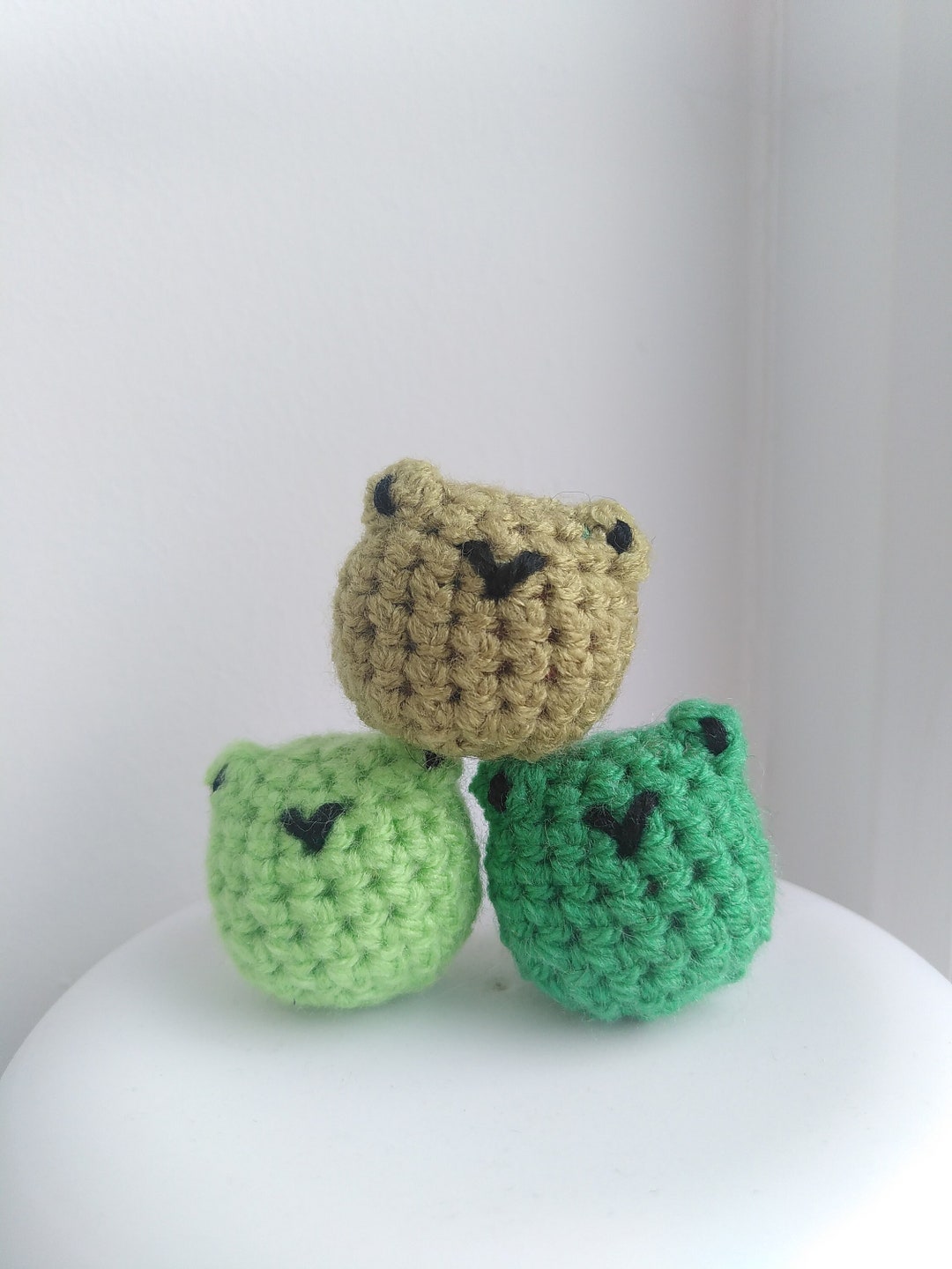 Mini Froggy Crochet Toy Plushie Pocket Pal/ Worry Pet/ Fidget Friend ...