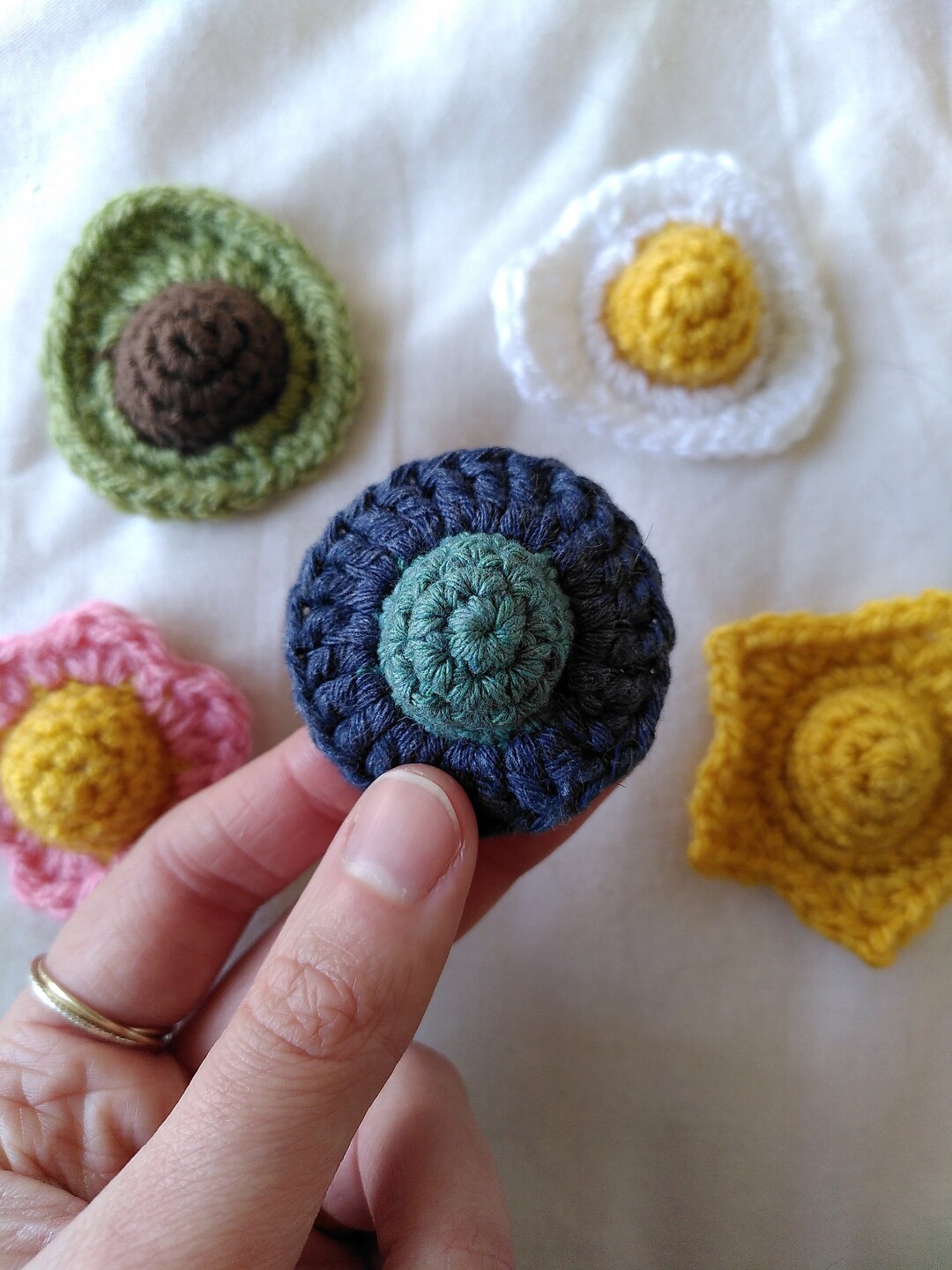 Mini Dimple Pop Crochet Fidget Toy for Stress Relief. Different Shapes ...