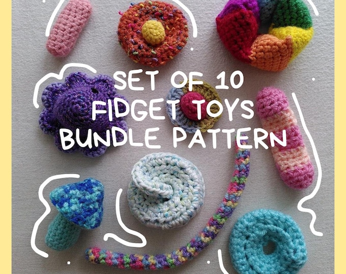 Crochet Fidget Toy PART 1 Pattern Bundle, Includes 4 Fidgets to Make. - Etsy Canada