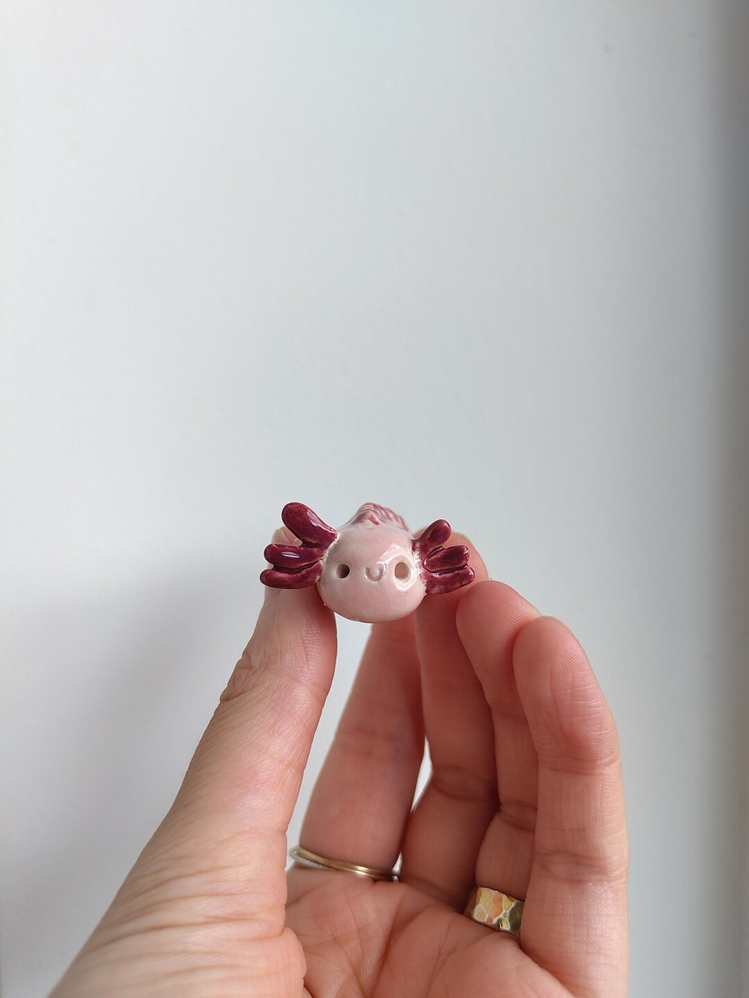 Al- Ceramic Blob Axolotl Friend Totem - Etsy
