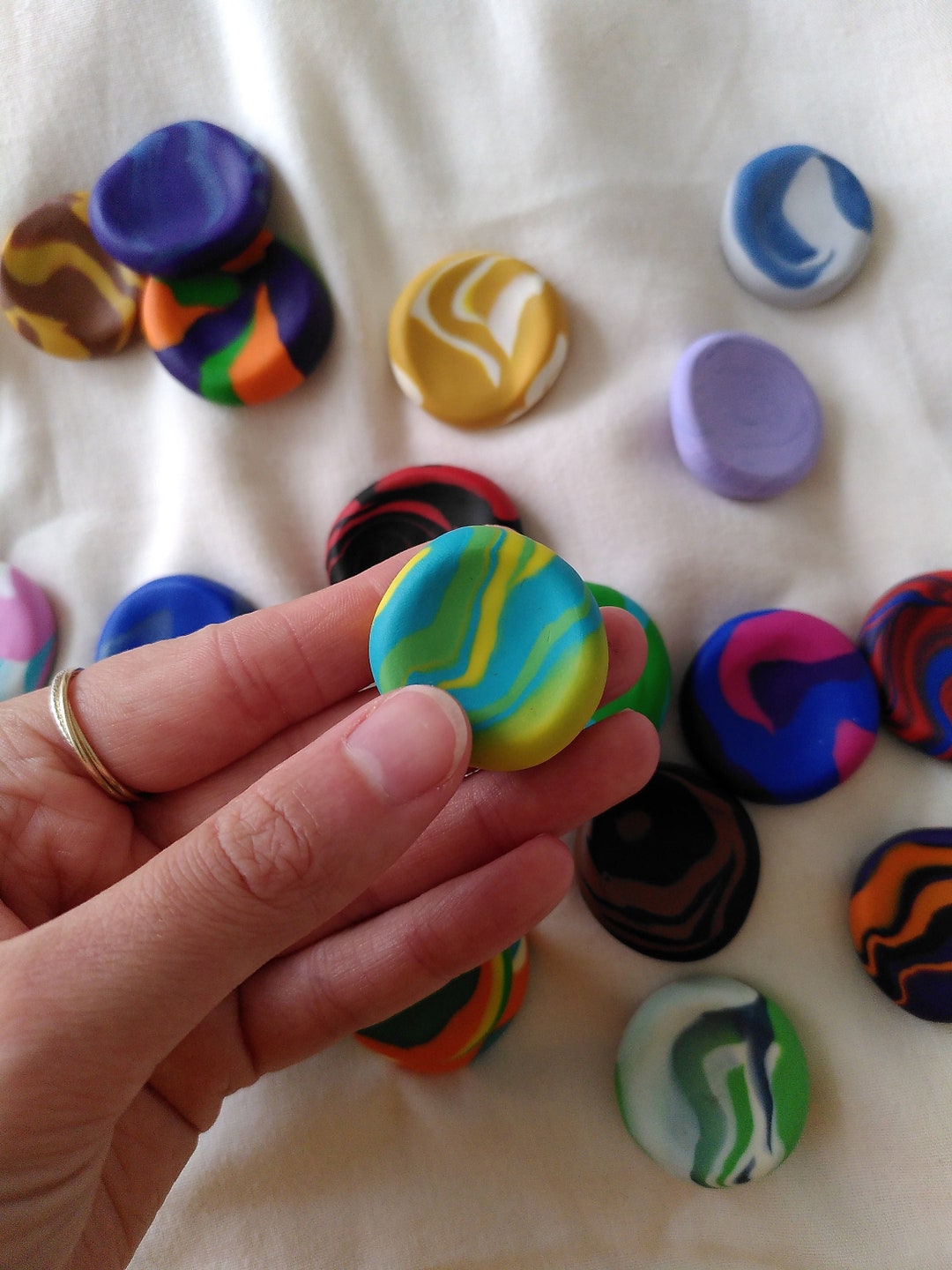 Handmade Worry Stone/ Peace Pebble/fidget Choose Your Own - Etsy UK