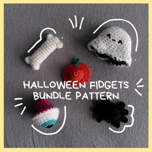 HALLOWEEN Crochet Fidget Toy PATTERN BUNDLE of 5 Different Toys. Make ...