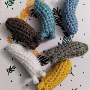 LUCKY DIP Crochet Slug Soft Toy Plushie/ Pocket Pal/ Worry Pet/ Fidget ...