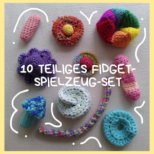 Set of 10 Crochet Fidget Toy PATTERN BUNDLE- New Updated Version. Now ...