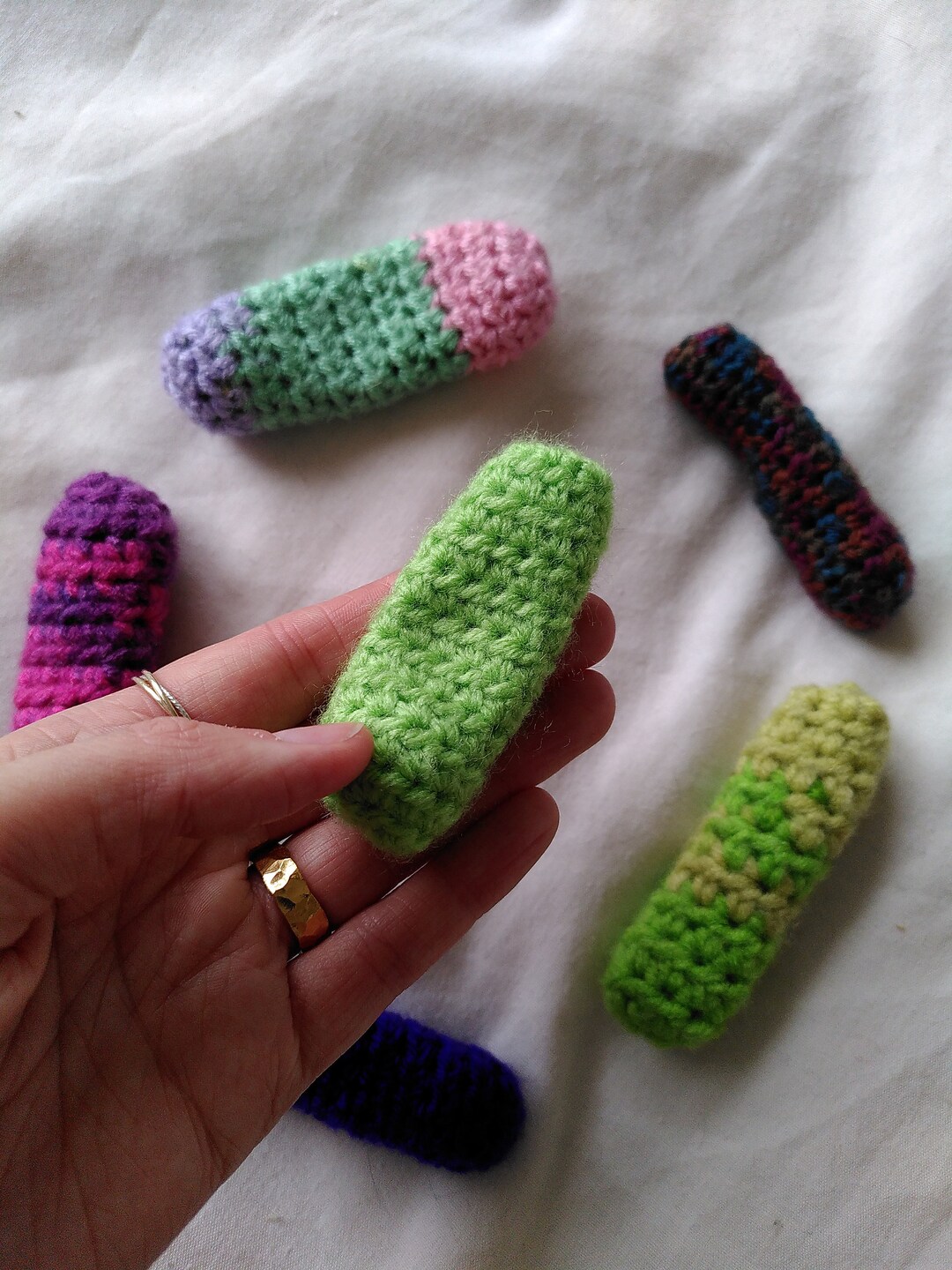 Marble Pusher Crochet Fidget Toy for Anxiety or Stress Relief. Handmade ...