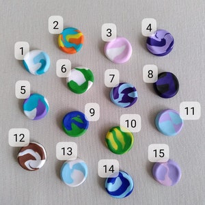 Polymer Clay Worry Stone/ Peace Pebble/fidget Choose Your Own Colour ...