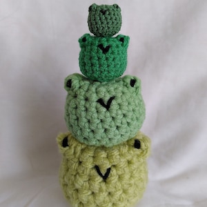 Crochet Froggy Fidget Toy PATTERN BUNDLE of 4. Make Your Own Frog ...
