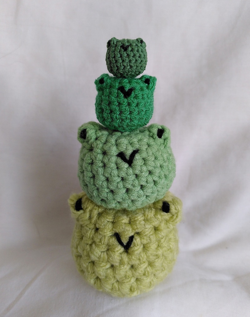 Crochet Froggy Fidget Toy PATTERN BUNDLE of 4. Make Your Own Frog ...