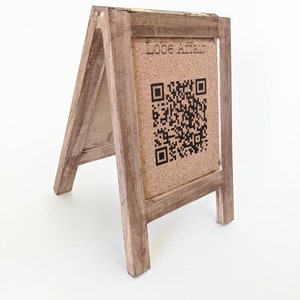 QR Code Custom Engraved Display Sign - Etsy