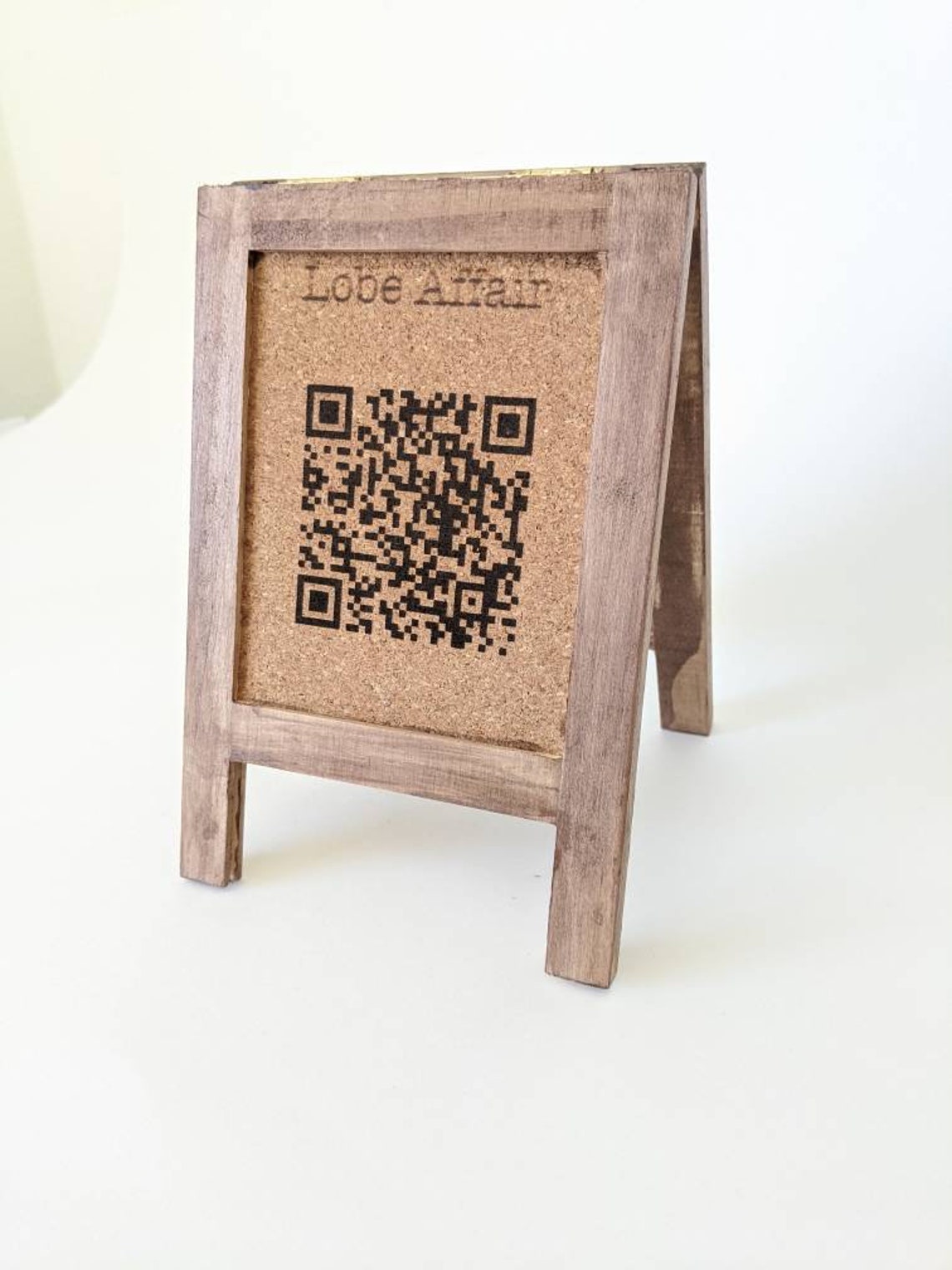 QR code custom engraved display sign | Etsy