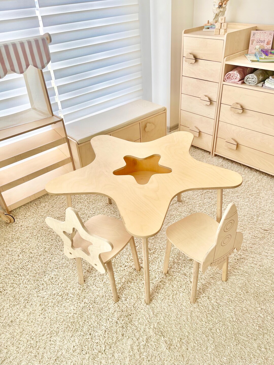 Outer Space Table & 2 Chairs - Etsy