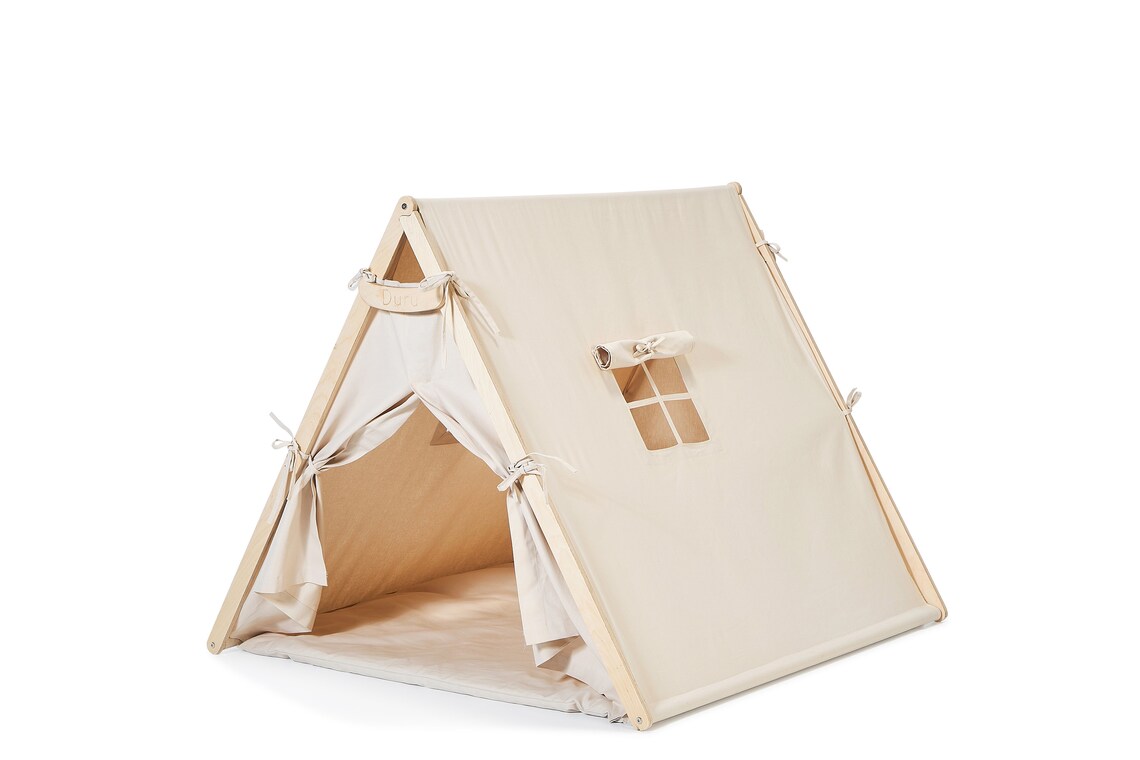 Personalizable Beige A-frame Play Tent Teepee Tent Play - Etsy