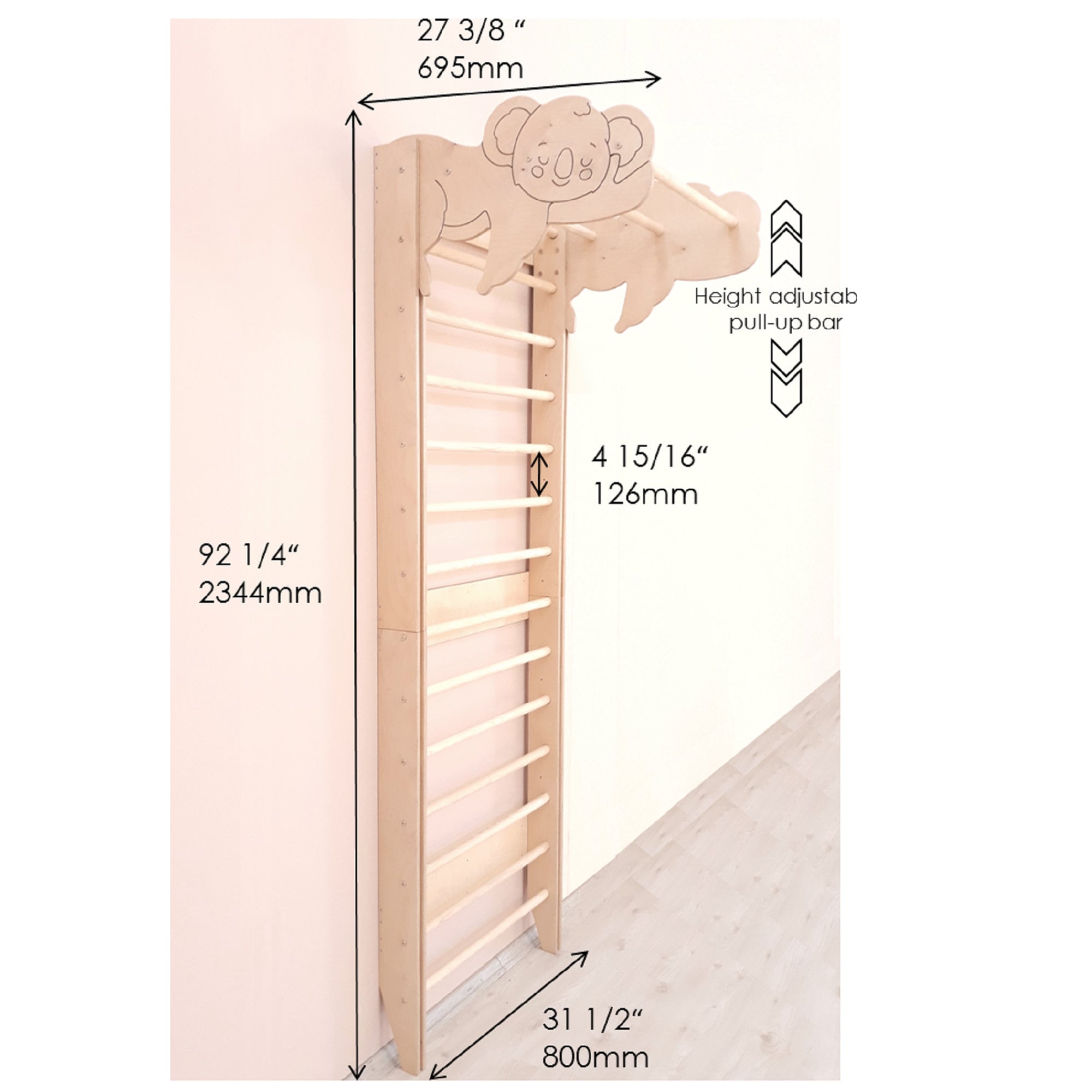 Gymnastics Wall Bars Swedish Wall Bar Swedish Ladder - Etsy