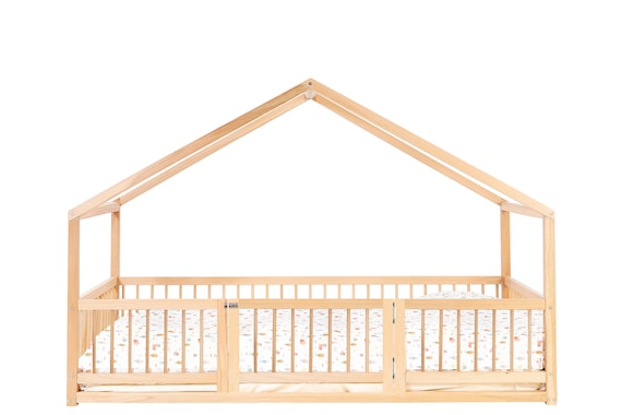 Montessori House Floor Bed Toddler House Bed Toddler Montessori Bed Twin Montessori Bed Etsy