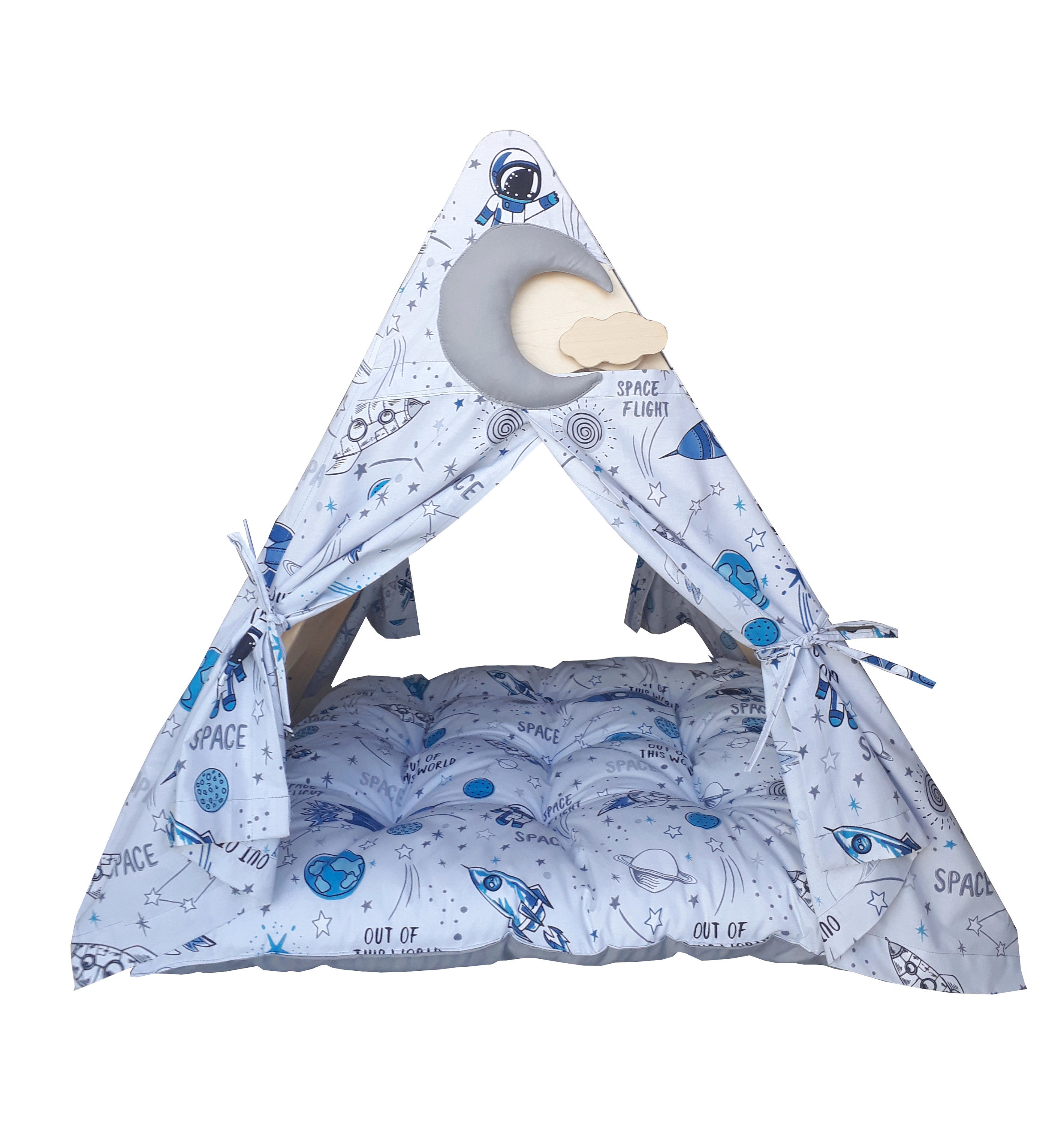Mini Play Tent Cover With/out Mat Climbing Triangle Tent & - Etsy