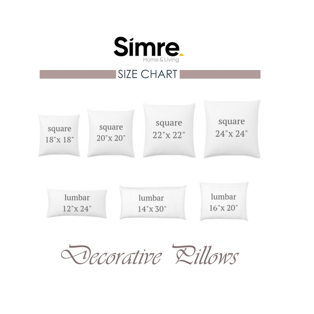 Custom Size OEKOTEX Certified Throw Pillow Inserts - Etsy
