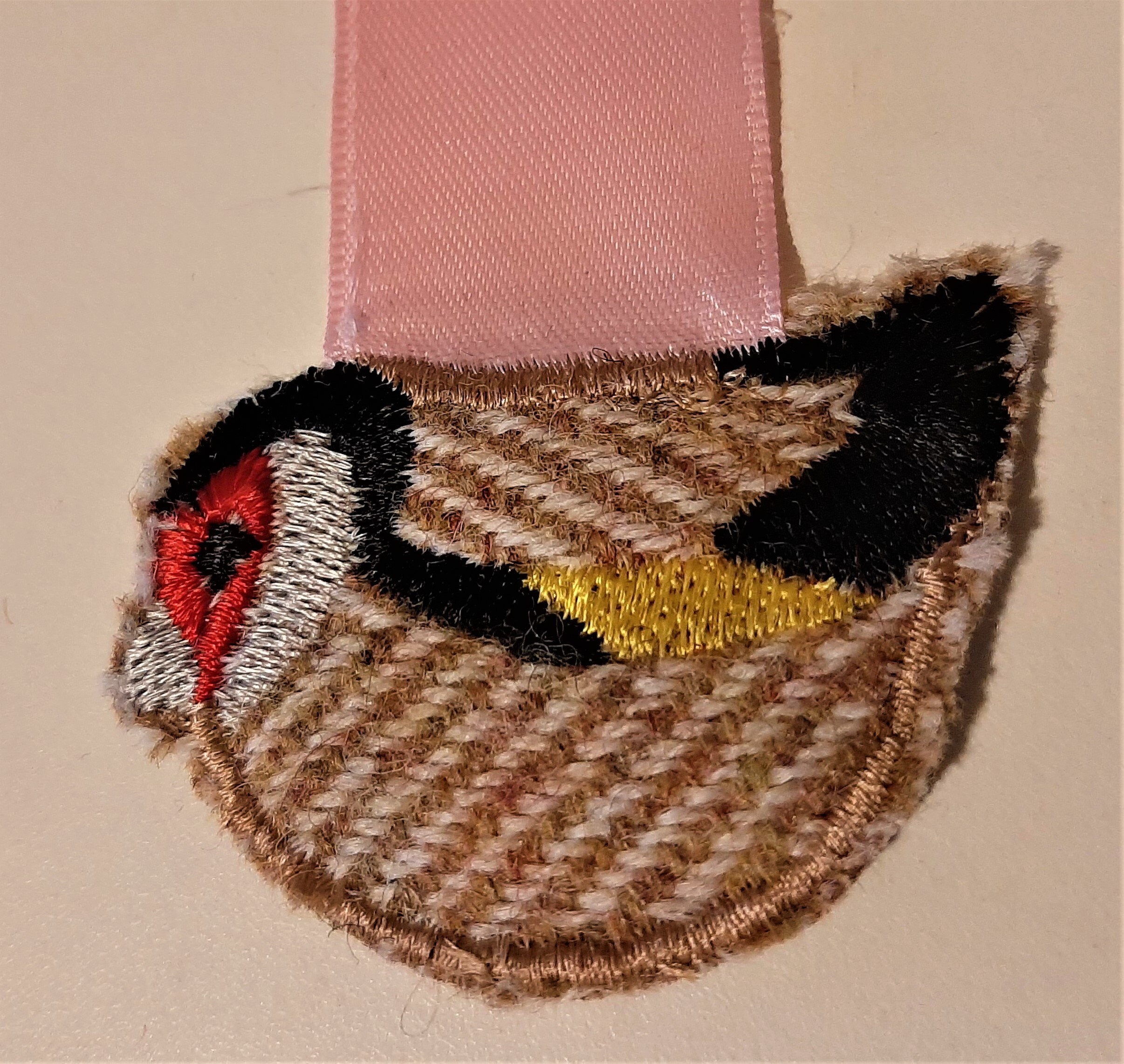 Bird Bookmark in Irish Tweed Supplied on Embroidered Gift - Etsy Norway
