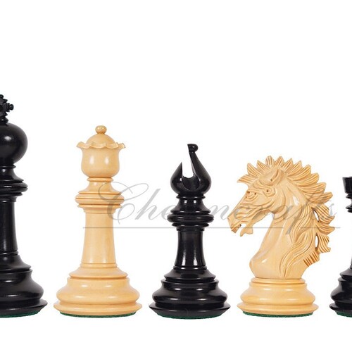 4.5 Luxury Staunton Chess Pieces Set in Bud Rose Wood & - Etsy