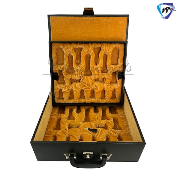 Leatherette Coffer Storage Box for Chess Pieces of King | Etsy