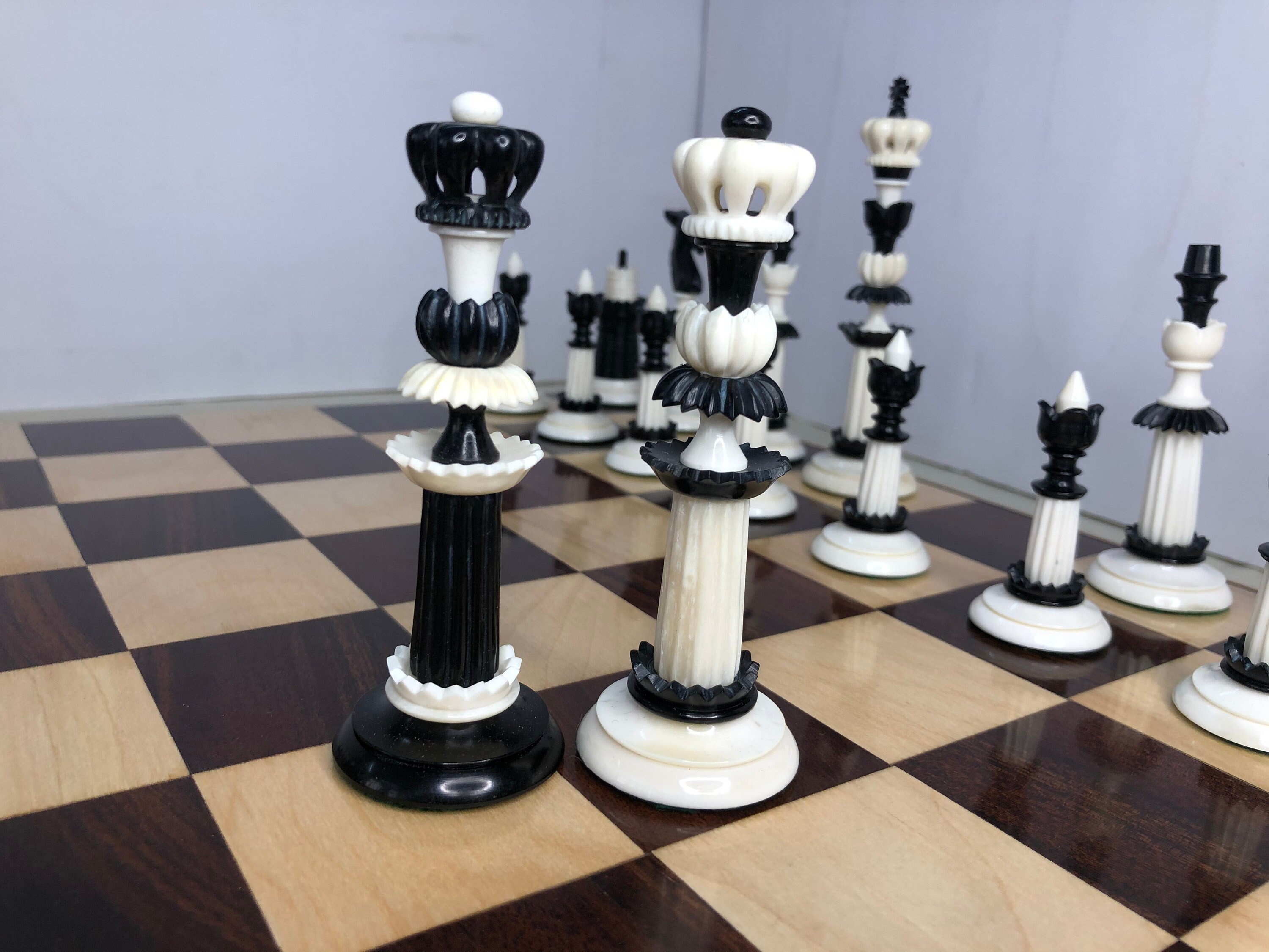 Toys & Games LUXURY FLOWER CHESS Pieces Set 6 Camel bone chess set hand ...