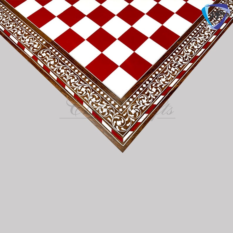 Combo of 16" INLAY ART WORK Wooden Folding Chess Board and 4" Camel ...
