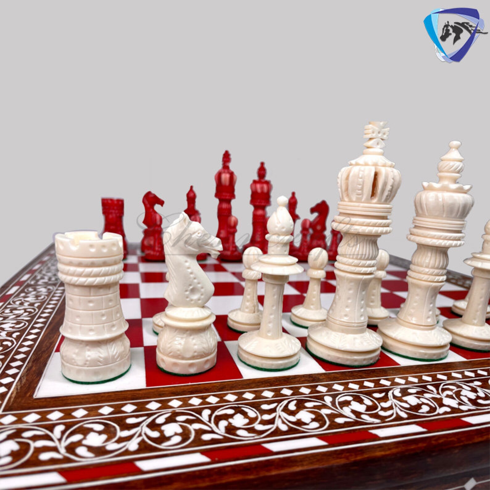 Combo of 16 INLAY ART WORK Wooden Folding Chess Board - Etsy