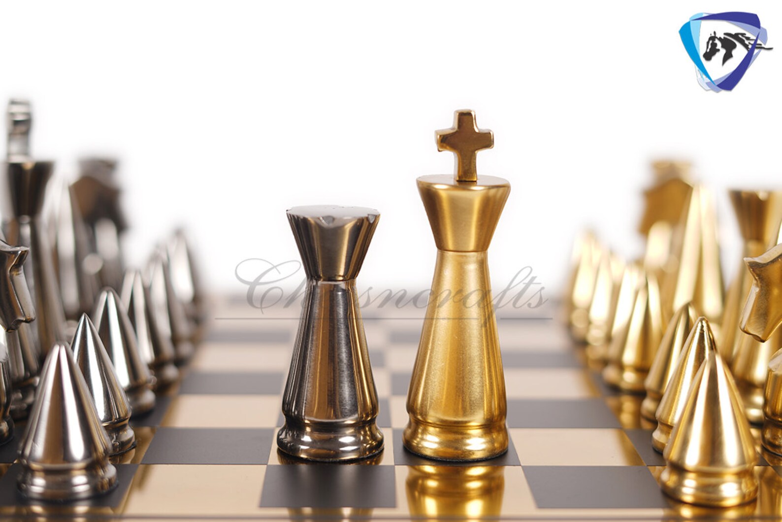 14 ART DECO Metal Chess Board Set Designer King 4 - Etsy