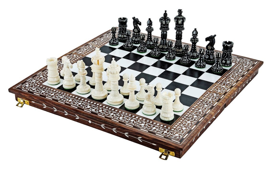 Combo of 16 INLAY ART WORK Wooden Folding Chess Board - Etsy