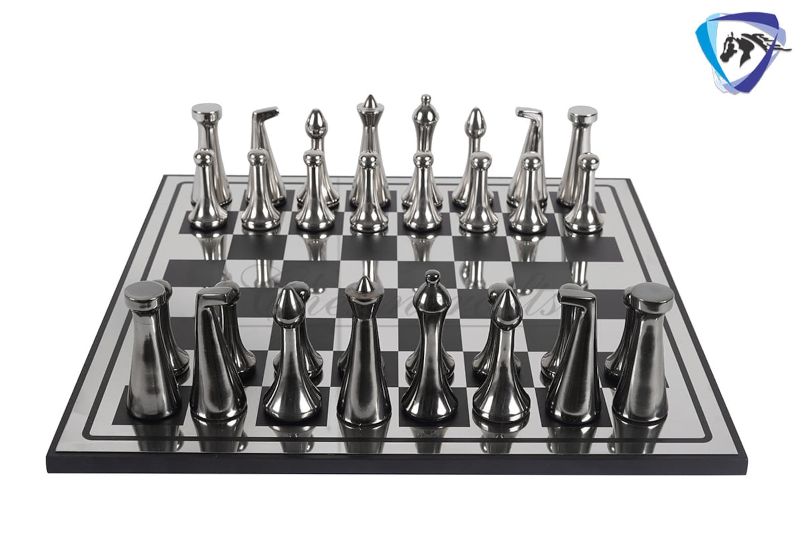 16 Metal Chess Board Set Reproduced Hermann Ohme Metal | Etsy