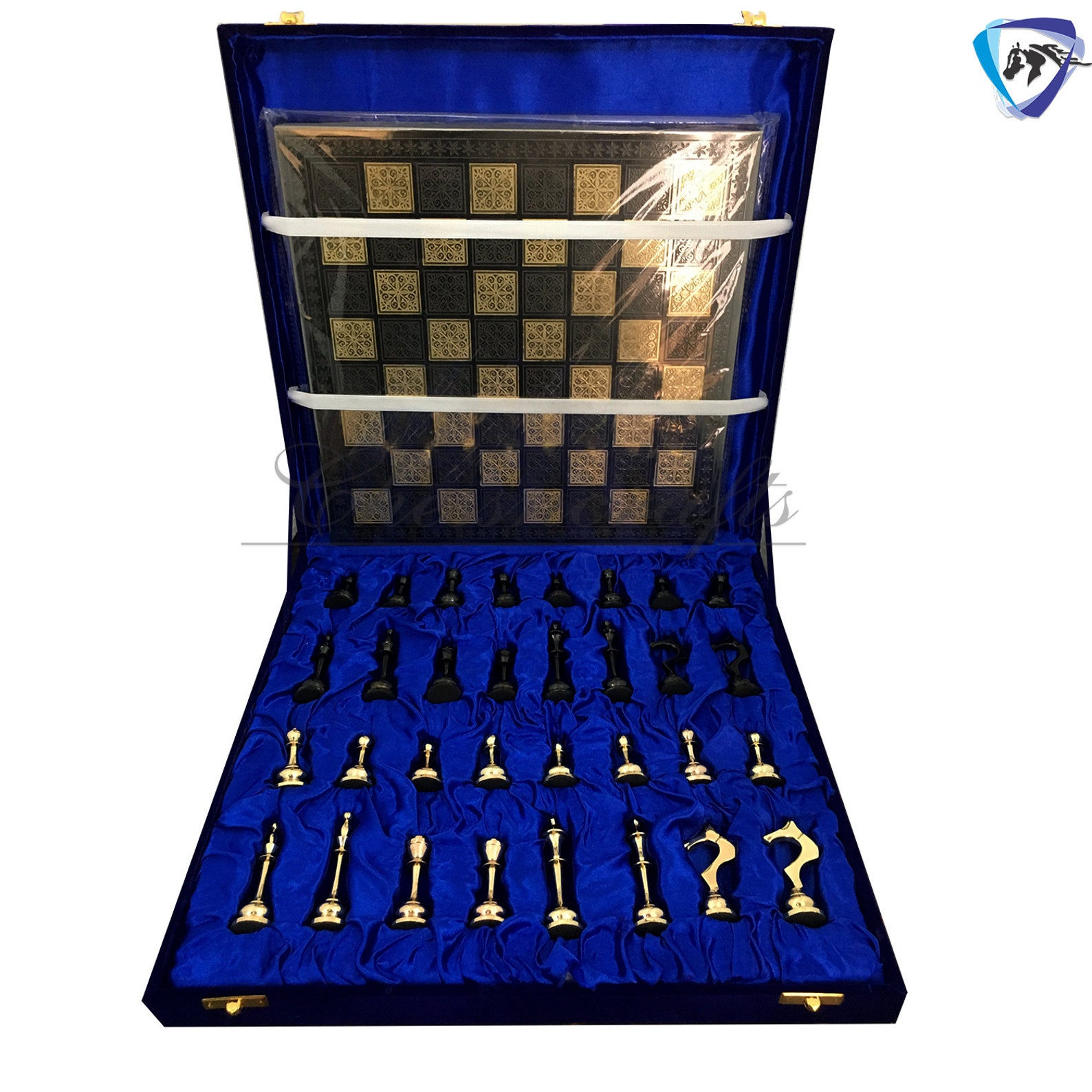 Solid Brass Modern Classic Chess Set 100% Brass Slim Chess - Etsy