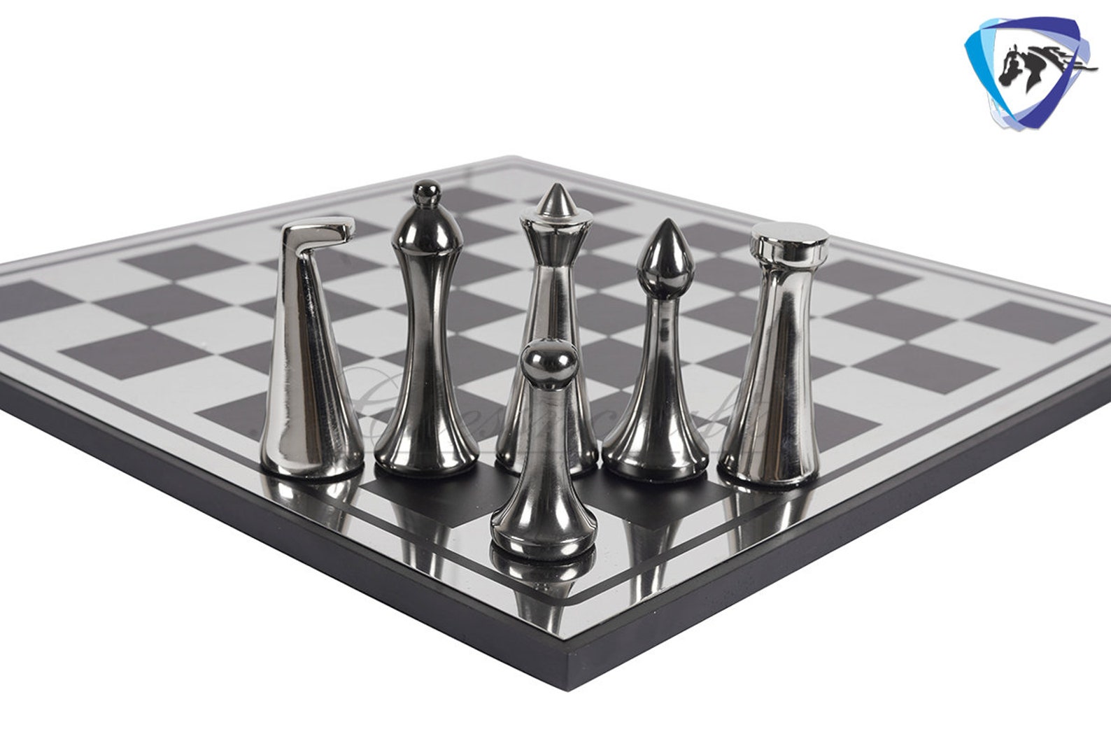 16 Metal Chess Board Set Reproduced Hermann Ohme Metal - Etsy