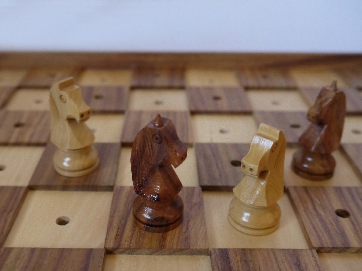 16 Blind Chess Set Wooden Braille Chess Board Set - Etsy
