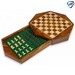 Octagon Wooden Magnetic Travel Chess Board Game Set W/ Drawer Rosewood ...