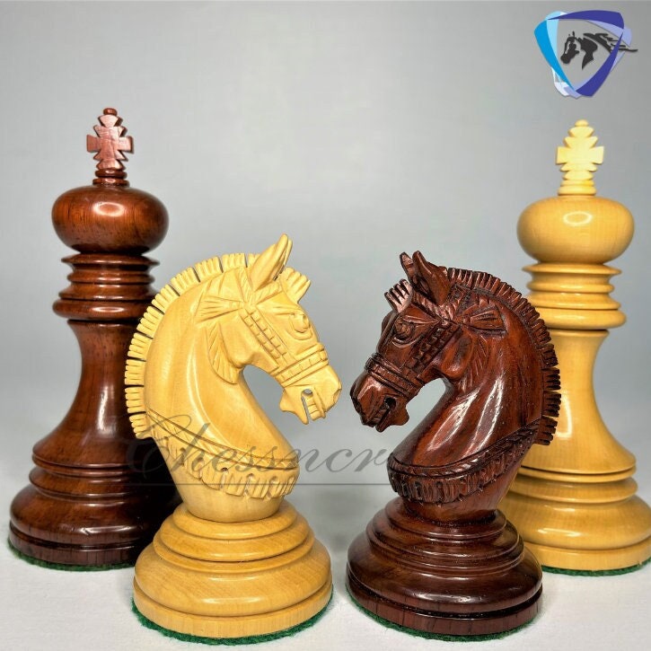 4.1 Luxury Staunton Chess Pieces Set in Bud - Etsy