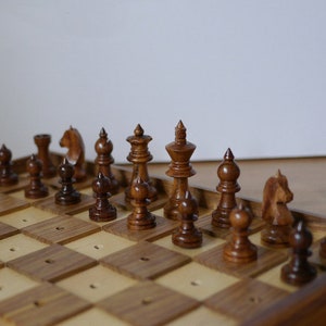 16" Blind Chess Set Wooden Braille Chess Board Set | 10" Blind Chess ...