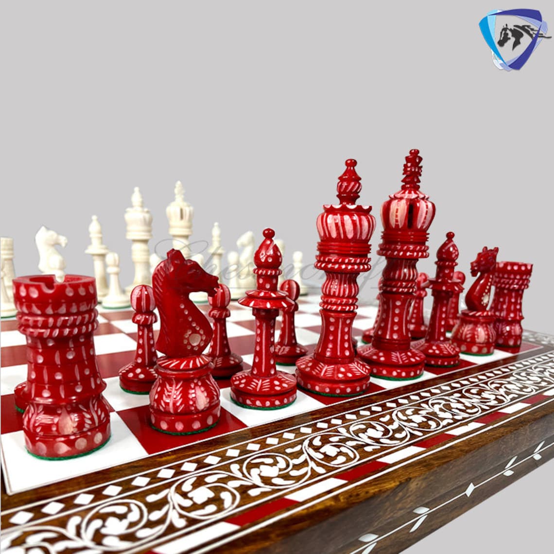 Combo of 16 INLAY ART WORK Wooden Folding Chess Board | Etsy