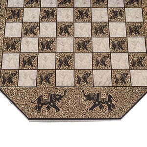 20" Giant Brass Chess Board Set Luxury Hand Carving Octagon Chess Board ...