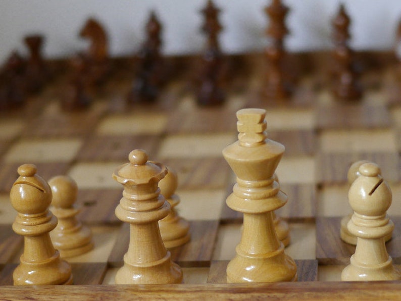 16 Blind Chess Set Wooden Braille Chess Board Set - Etsy