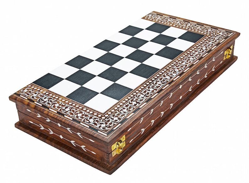 Combo of 16 INLAY ART WORK Wooden Folding Chess Board - Etsy