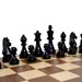 Tournament Series Wooden Chess Pieces Set German Knight King 3.75 With ...