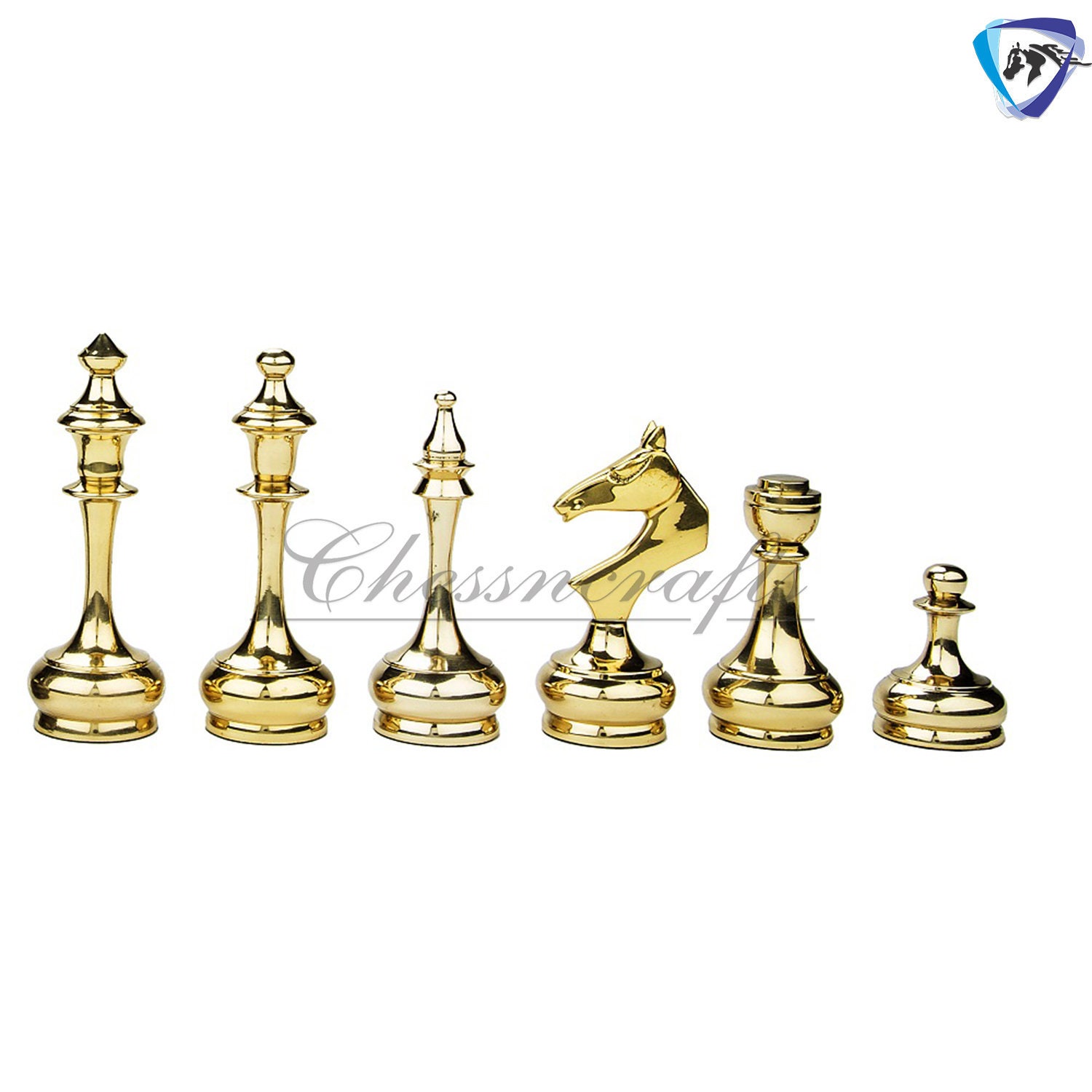 Brass Chess pieces set Modern classic Sleek luxury Collector | Etsy