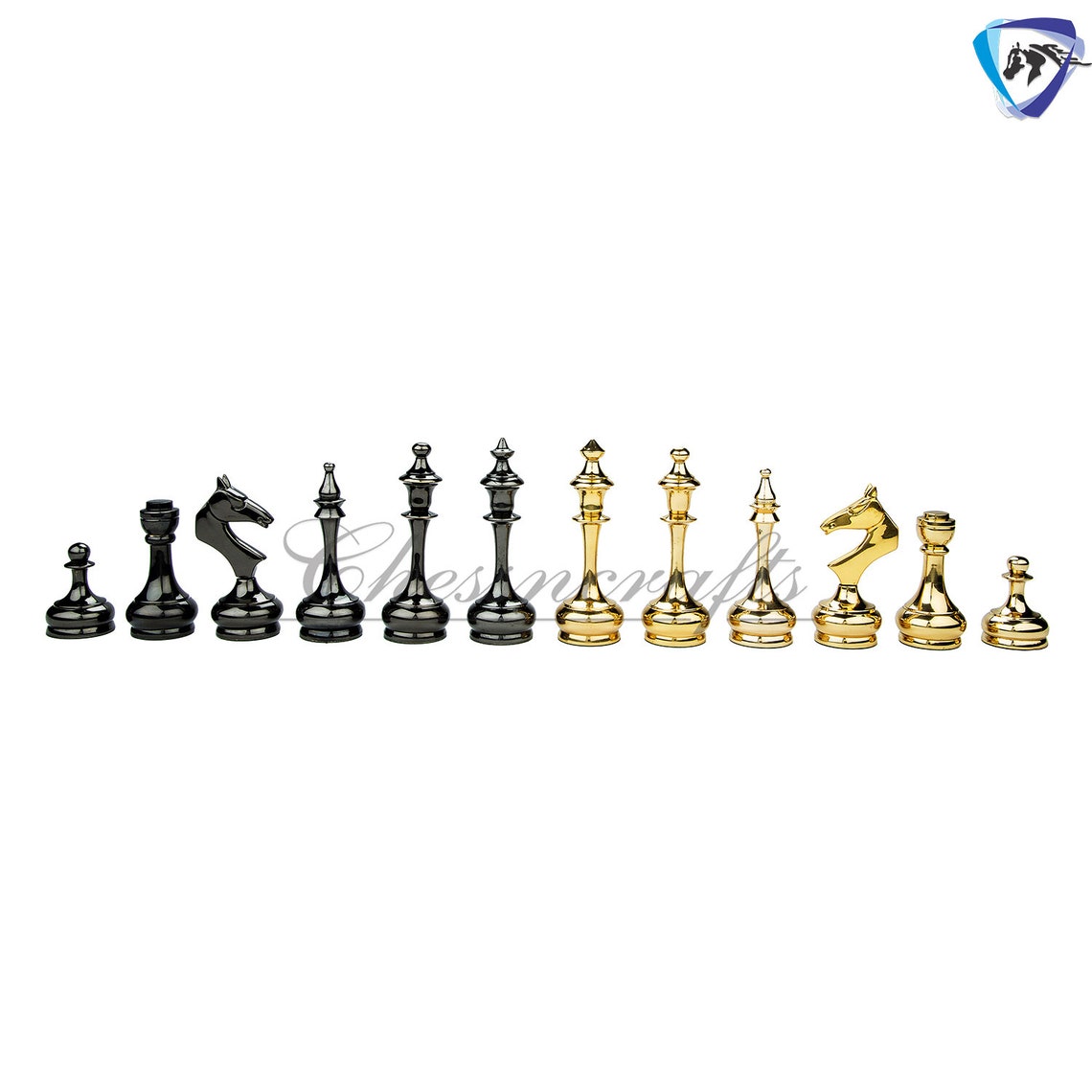 Brass Chess pieces set Modern classic Sleek luxury Collector | Etsy