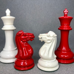 Reproduced 1849 Original Staunton Pattern Chess Set in Lacquer - Etsy