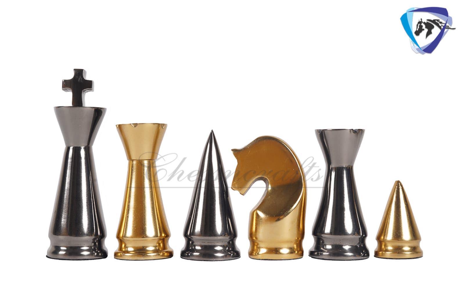 14 ART DECO Metal Chess Board Set Designer King 4 - Etsy