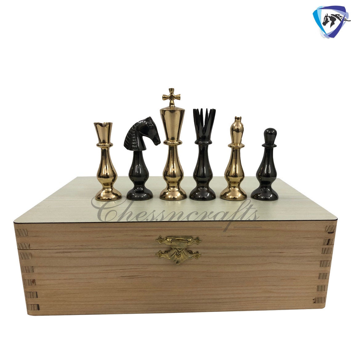 Brass Chess Pieces Set Classical Sleek Luxury Collector Series - Etsy
