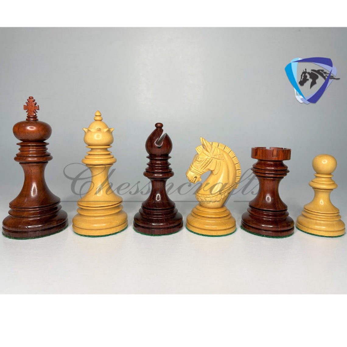 4.1 Luxury Staunton Chess Pieces Set in Bud - Etsy