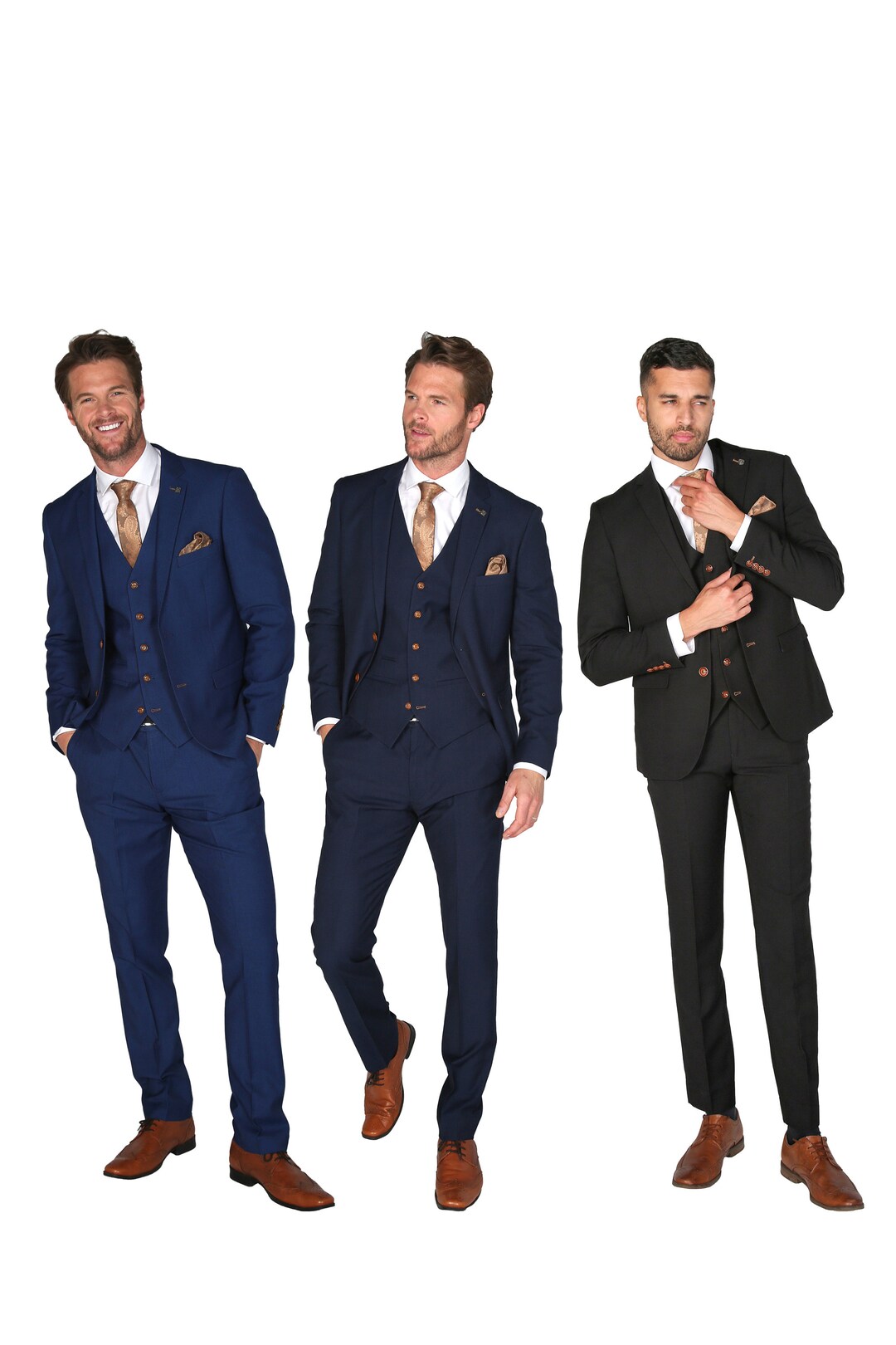 Mens Tailored Fit Mayfair Suit Trousers Formal Wedding Business Smart ...