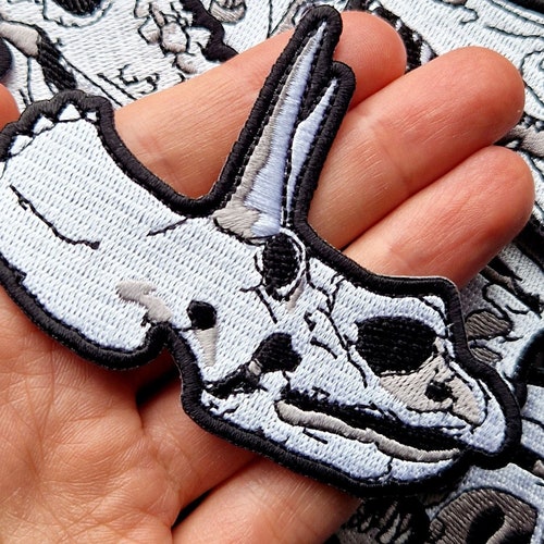 Spinosaurus Embroidery Patch Dinosaur Skull Patches Iron on - Etsy
